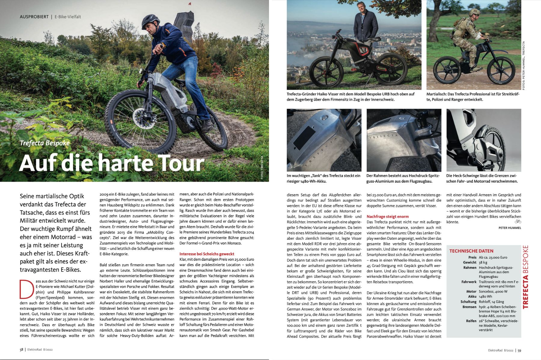 The Hard Way - Profile Elektro Rad - Trefecta Mobility